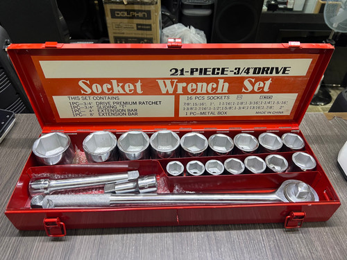 Set 21 piezas 3/4 socket set | Palacio de Oro