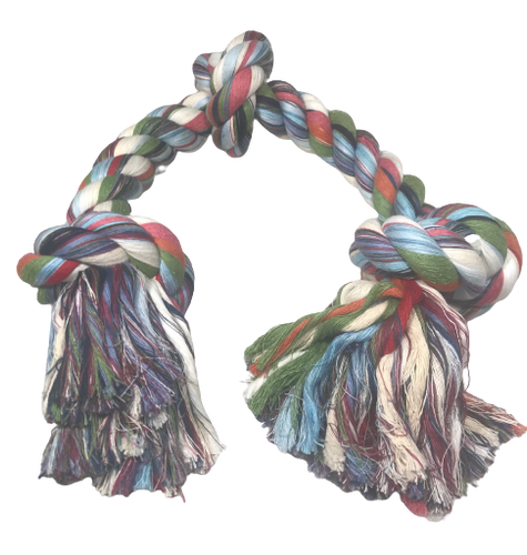 Three Knot Dog Rope Toy | Pet Friendly