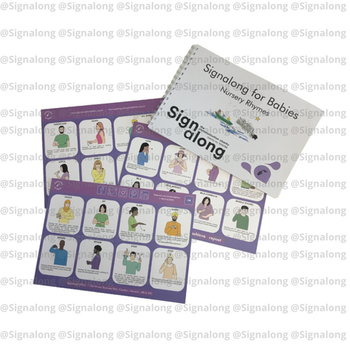 Signalong for Babies Learning Cards and Nursery Rhymes Book | Signalong