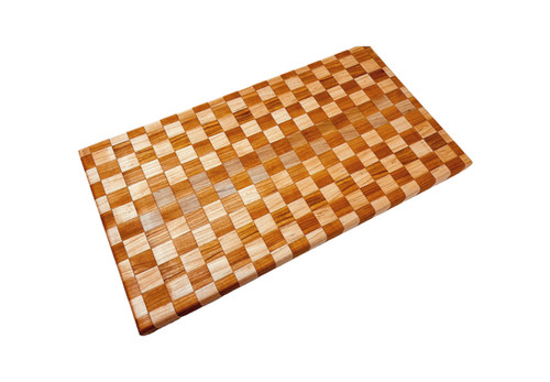 Maple and Cherry Checker Edge-grain Cutting Board, Cheese Board