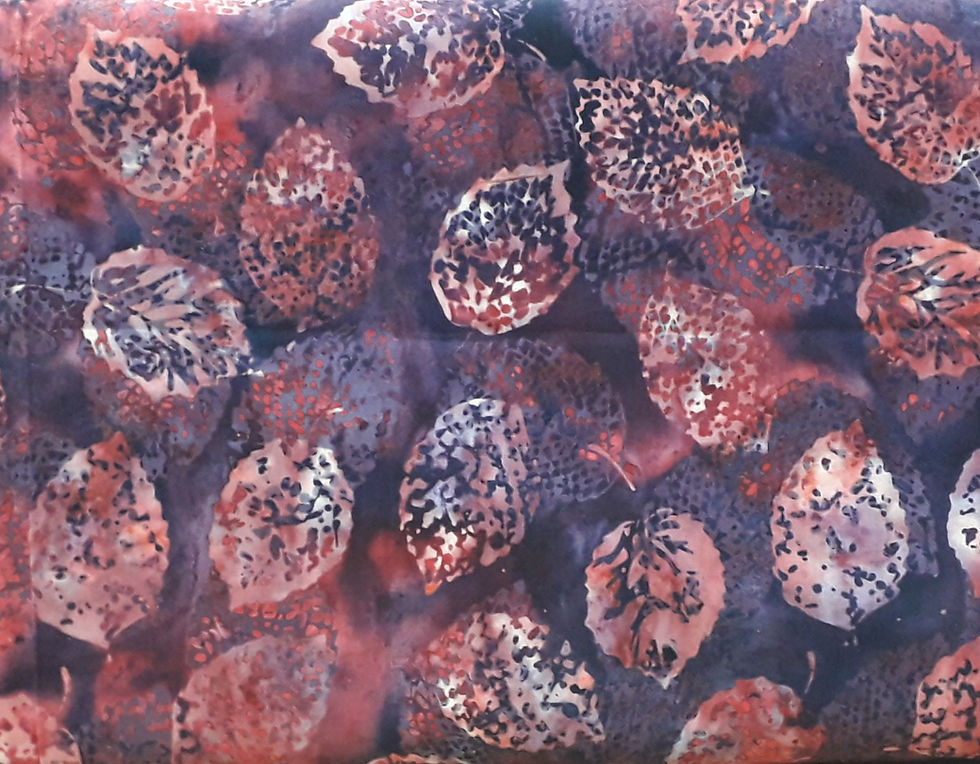 Fabric: Batik - Autumn Leaves | JJs Crafts