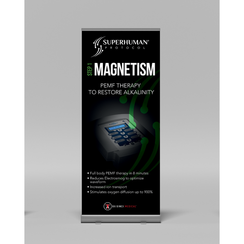 Superhuman Protocol Magnetism Pop-up Banner | Da Vinci Medical