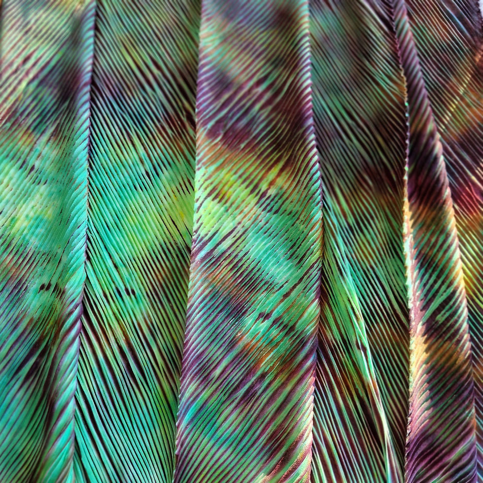 ARASHI SHIBORI Pleated Silk SCARVES | Jaine Mahon