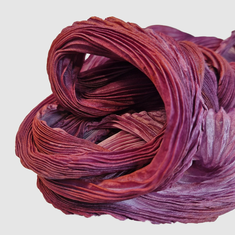 ARASHI SHIBORI Pleated Silk SCARVES | Jaine Mahon