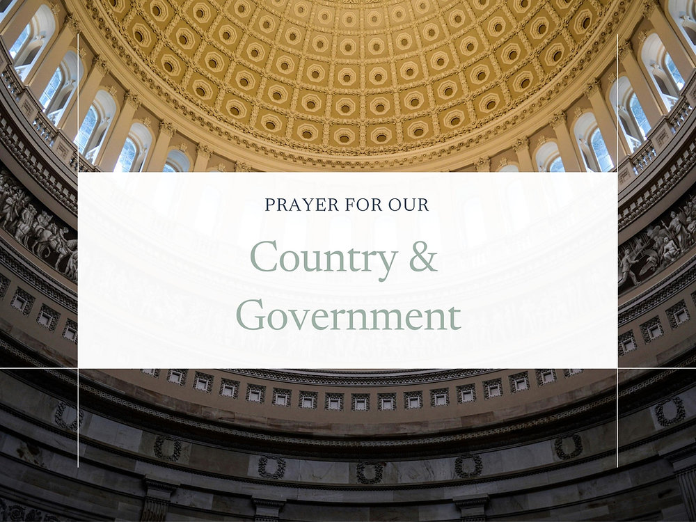 Prayer for our Country & Government