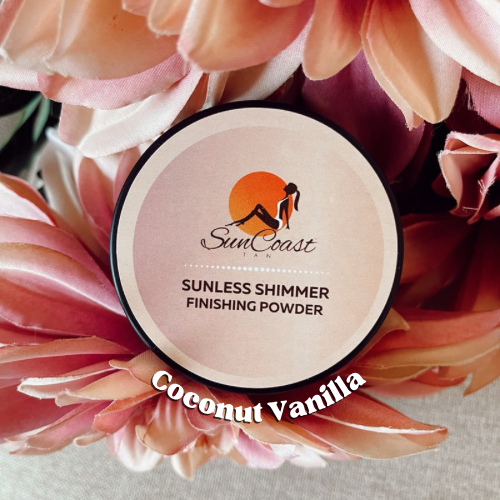 Tanning Powder | Spray Tan Finishing Powder + Applicator Brush ...
