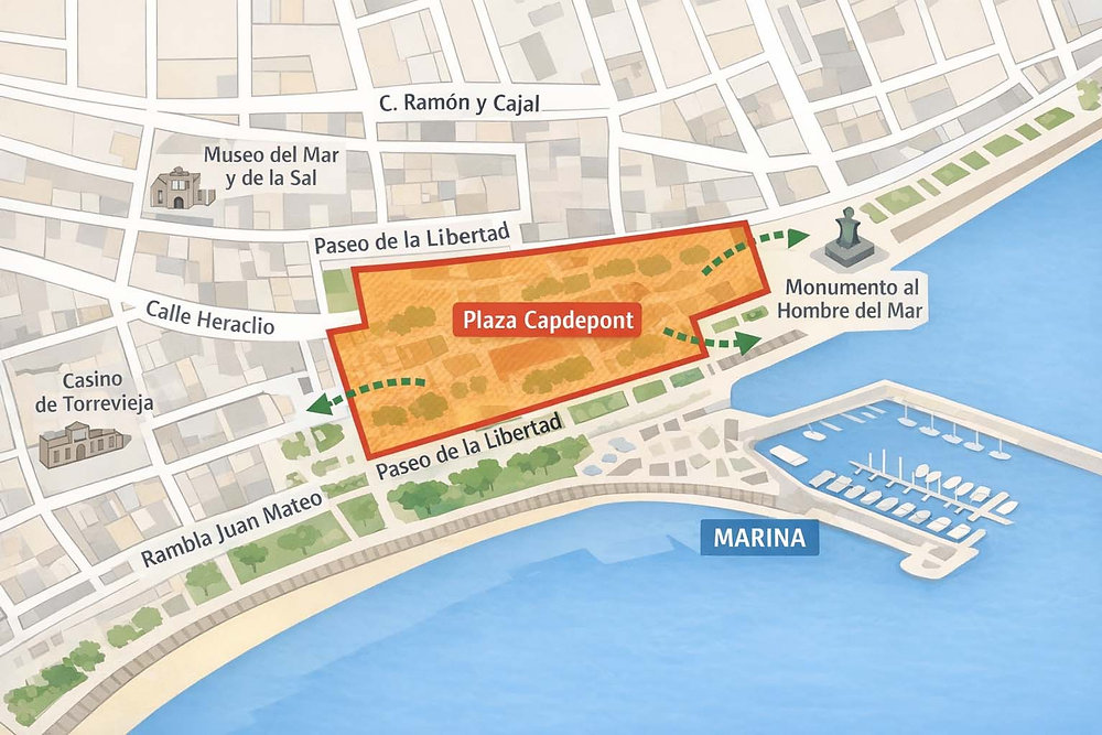 Capdepont Square in Torrevieja to be demolished as part of an urban ...