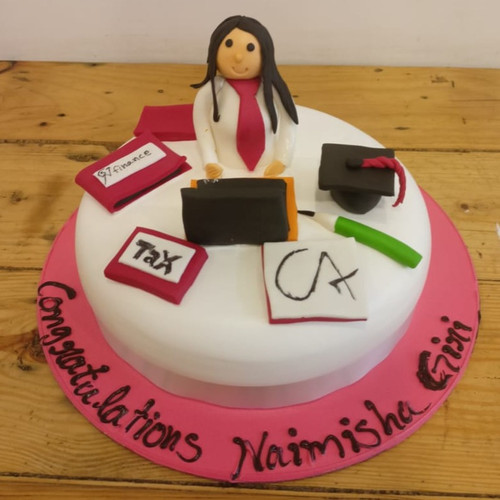 1kg Full Fondant Chartered Accountant | Happyoi | Cake