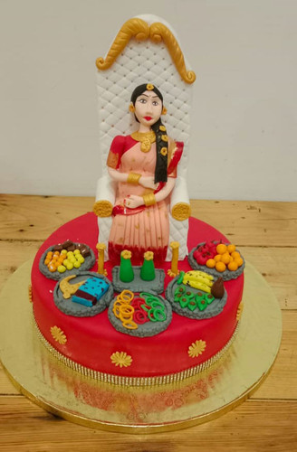 2kg Full Fondant Sreemantham Cake | Happyoi | Cake