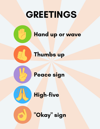 Morning Greetings- Display Poster | The Practice Pad