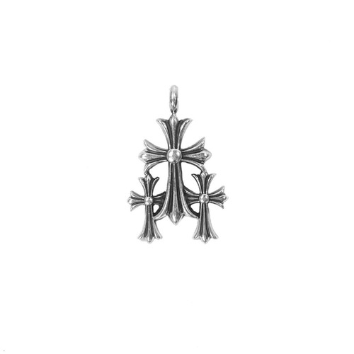 Chrome hearts tri cemetery cross pendant | Int. Archive