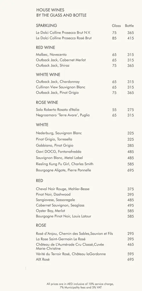 Menu | Siddhartha Lounge by Buddha-Bar | Yas Bay | Abu Dhabi