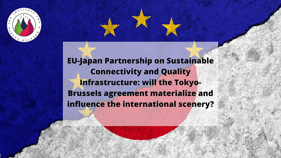 EU-Japan Partnership on Sustainable Connectivity and Quality ...