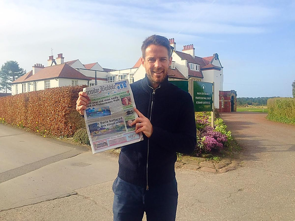 Jamie Redknapp was in our Bubble filming 'Footballers make good Golfers.'