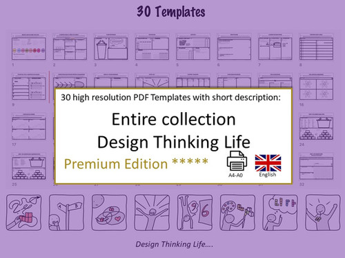 30 Design Thinking Life Templates (English) | dt-toolbook