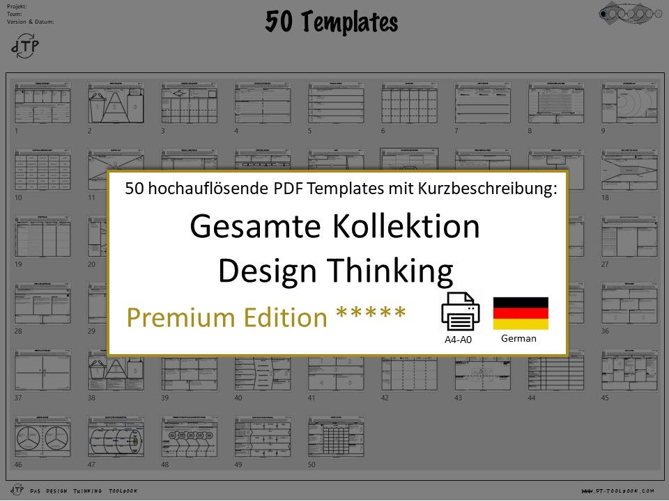 50 Design Thinking Templates (German) | Toolbook 50 Design Thinking Templates (German) | Toolbook
