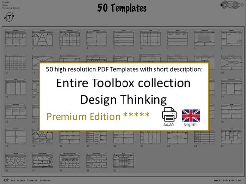 50 Design Thinking Templates (English) | Toolbox