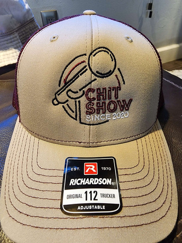 Chit Show Trucker Hat (Burgundy) | Luxury Rib Tenders
