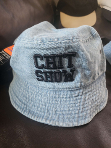 Chit Show Bucket Hat (L/Xl Denim Light Blue) | Luxury Rib Tenders