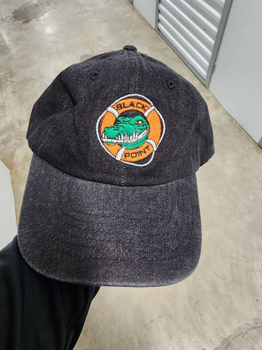 Fred Black Point Black Denim Hat | Luxury Rib Tenders