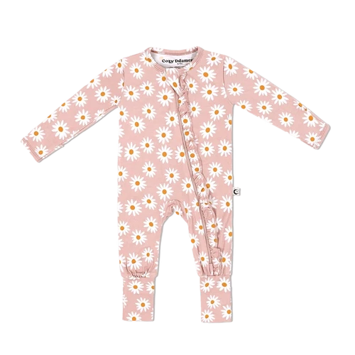 G'night Daisy-Ruffle Bamboo Sleeper | Melt Childrens Cloth