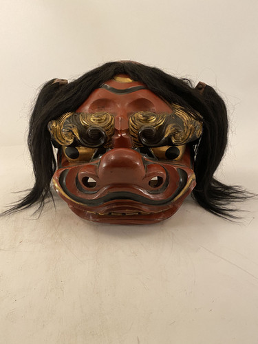 Shishi mask [A-M 260] | Kyoto Art & Antiques