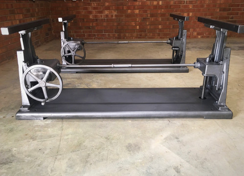Wysong and Miles Cast Iron Crank Table Machine Base Dining Table #2 ...