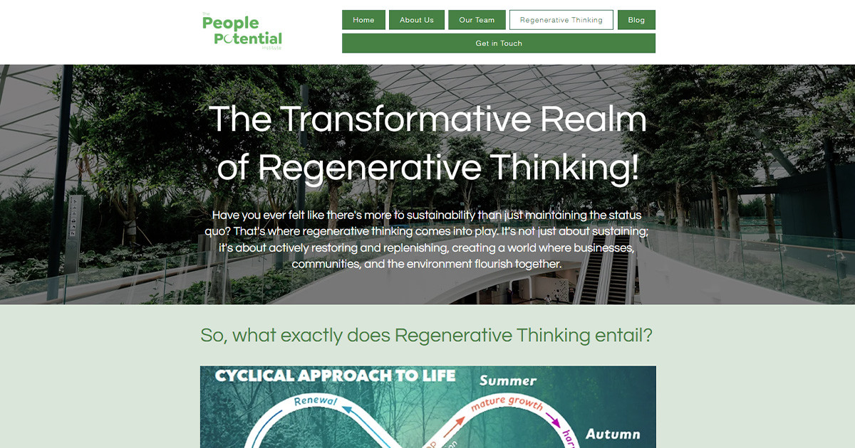 Regenerative Thinking | People Potential