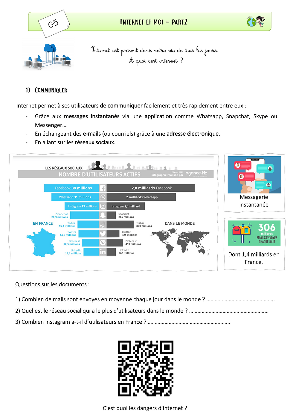 Leçon sur internet