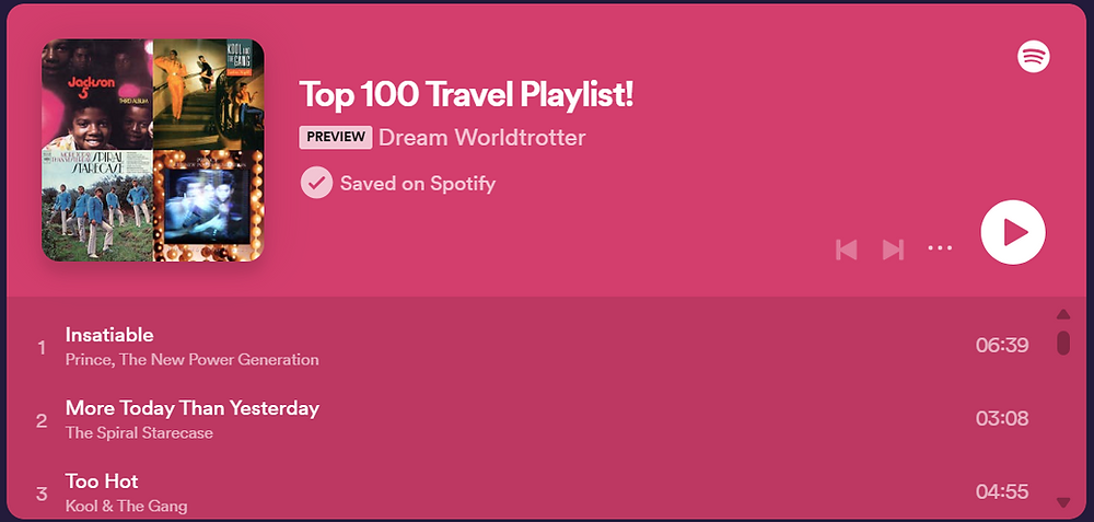 Top 100 Travel Playlist!