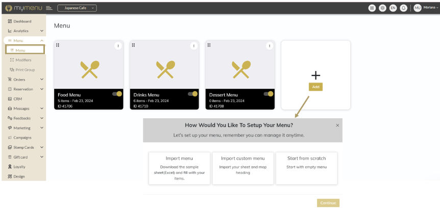 Adding a New Menu to Your Venue: A Simple Guide | My Menu