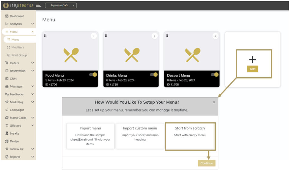 How to Create a Menu from Scratch? | My Menu