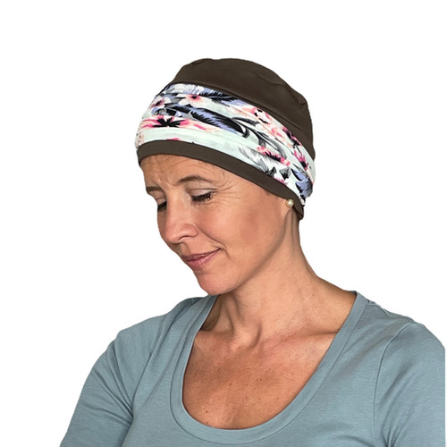 Hat for Cancer With Removable Headband | Chemotherapy Headwear