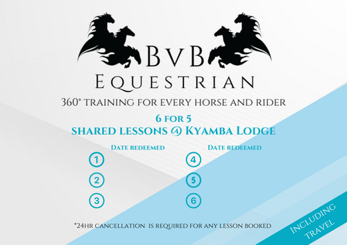 6 for 5 Shared lessons @ Kyamba Lodge | bvbequestrian