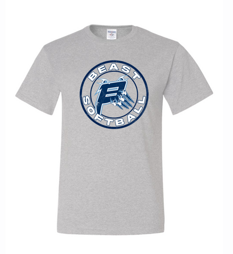 Adult Beast Circle Softball Tee | Outfit X