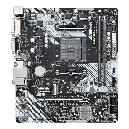 ASRock B450-HDV R4.0 AMD AM4 MATX Gaming Motherboard | Valtonian Tech