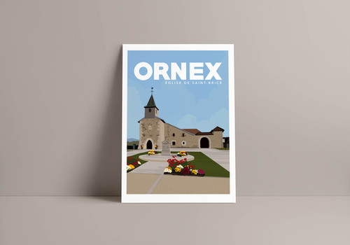 Affiche - Ornex - Eglise | MaHe Graphisme