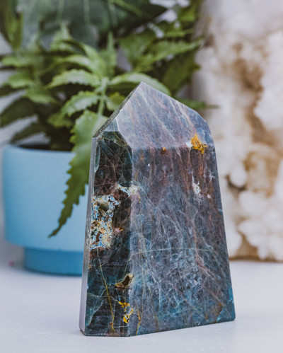 Brazilian Blue Apatite Tower | Crystal Habitz