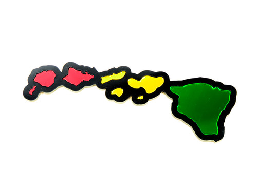Small Rasta Island Chain | islandsilver