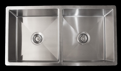 UNDERMOUNT / INSET DOUBLE BOWL SINK 870X400MM | elitetiles