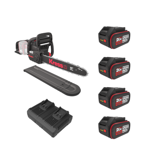 KG347E.9 Bundle Deal 40V 40cm BL Li Chain Saw | Kress-Shop