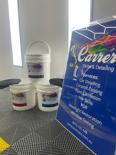 Carrera Car Wash Buckets | Carrera Car Care