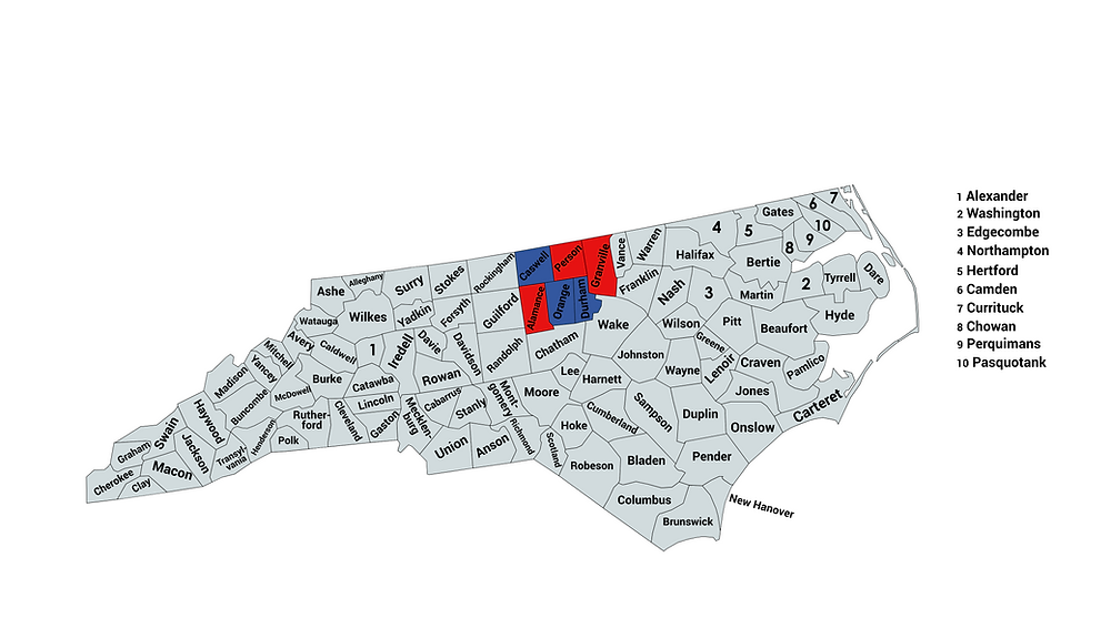 2022 North Carolina 4th Congressional District Election Results by County