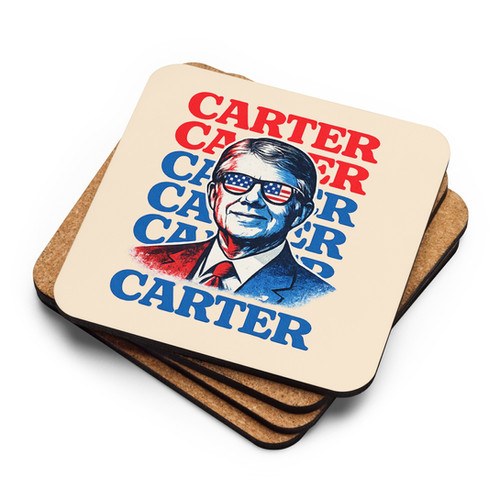 Jimmy Carter Portrait Coaster | Retro Presidential Drink Coaster | Vote ...