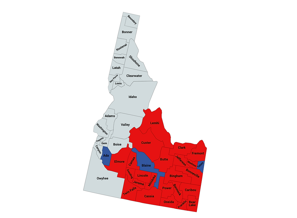 2022 Idaho 2nd Congressional District Election Results by County