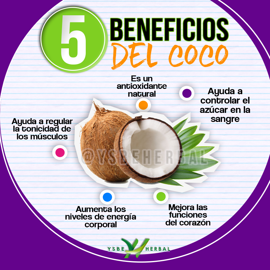 5 Beneficios del coco | fitness
