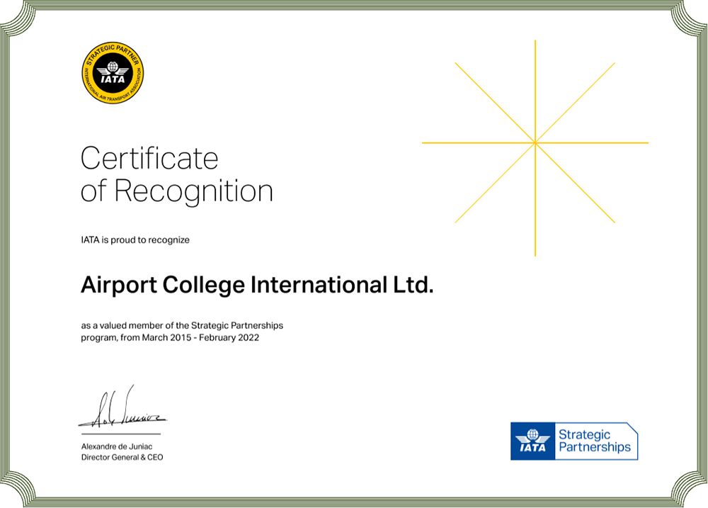 IATA Strategic Partnership continues 2021-2022