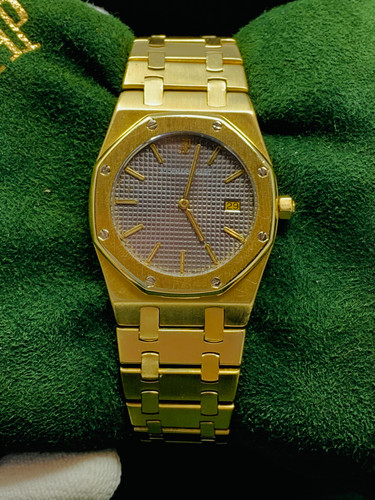 Audemars Piguet Royal Oak 33MM Quartz Yellow Gold Gray Dial | cali-jewelers