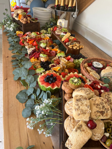 Luxury Layered Savoury Grazing Table for 30 | Cheshire Posh Platte