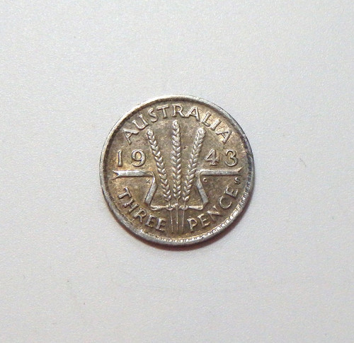 Australia - 3 Pence - 1943-S | Central Lakes Coins
